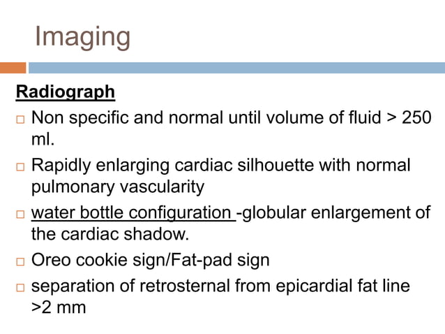 Imaging of Pericardial effusion | PPTX | Heart and Cardiovascular ...