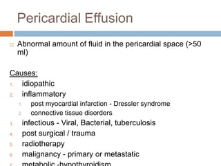 Imaging of Pericardial effusion | PPTX