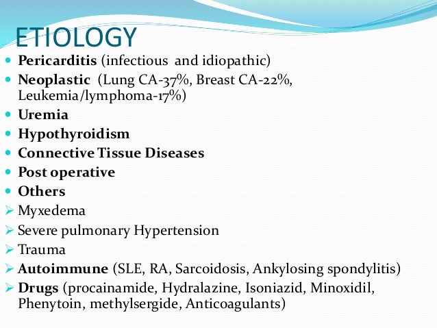 Pericardial effusion