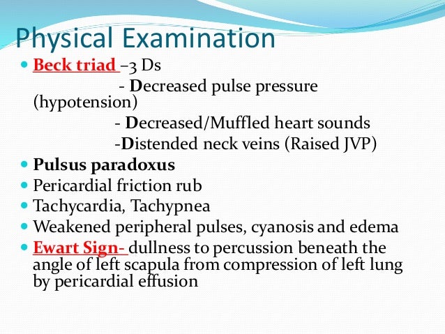 Pericardial effusion