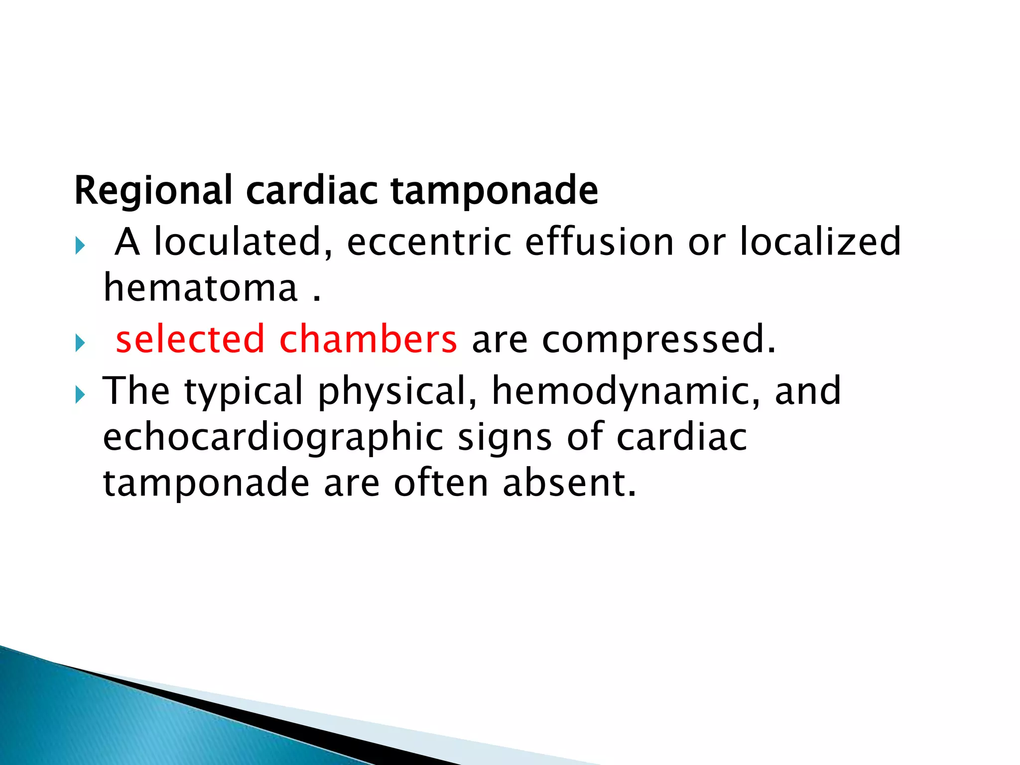 Pericardial effusion final | PPTX
