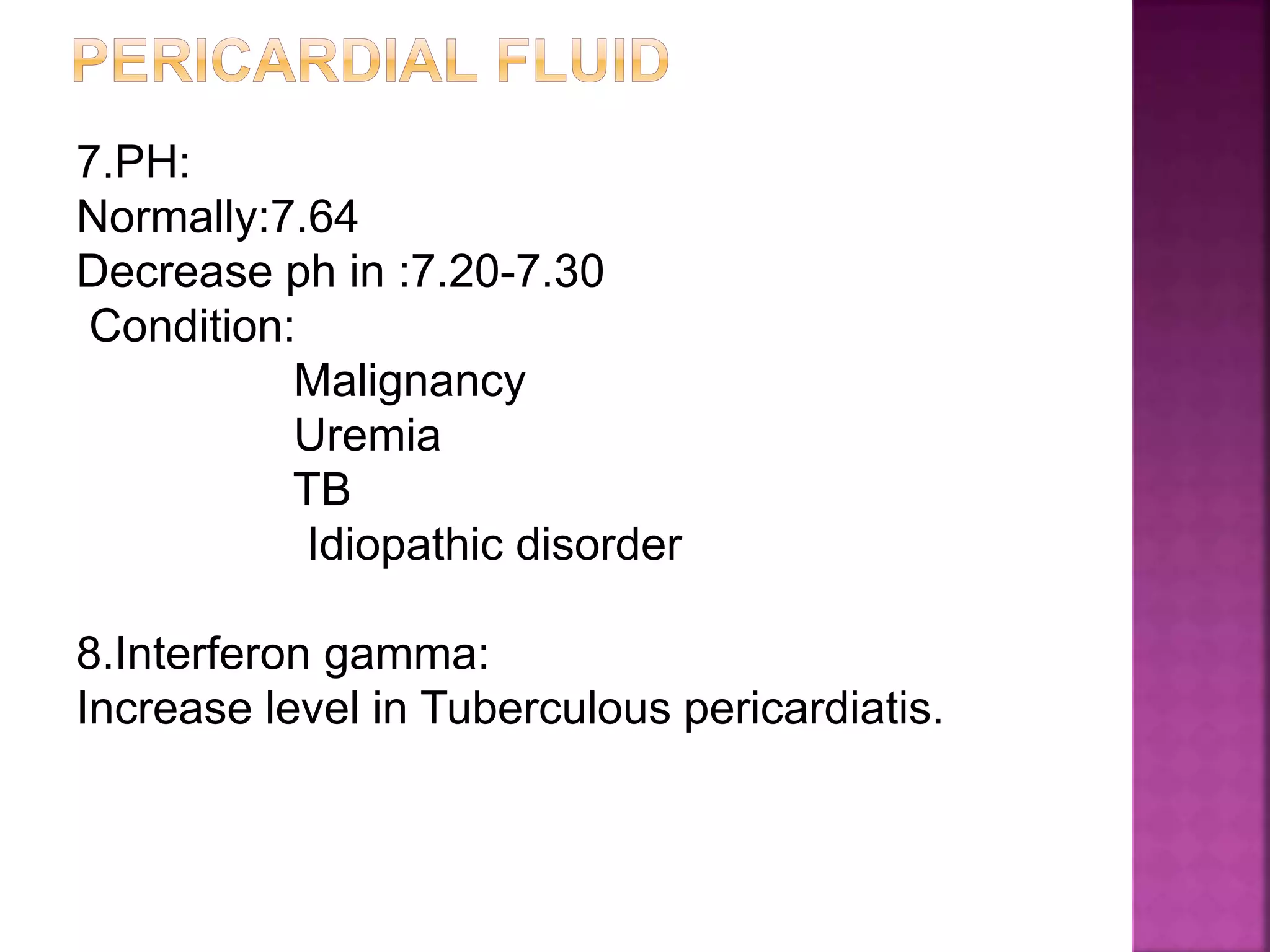 Pericardial fluid | PPTX
