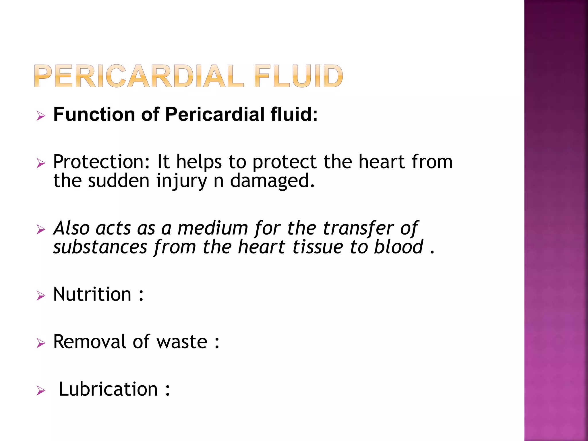 Pericardial fluid | PPTX