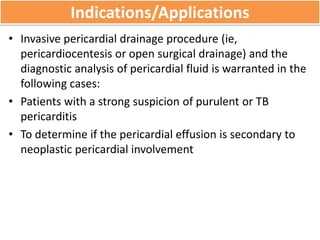 Pericardial fluid examination | PPTX