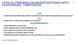 Pericardial tamponade | PPTX
