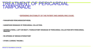 Pericardial tamponade | PPTX