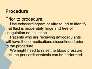 Pericardiocentesis | PDF