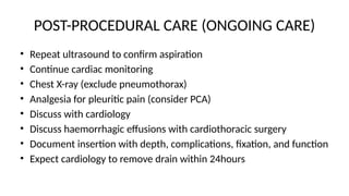 PERICARDIOCENTESIS IN THE EMERGENCY DEPARTMENT (The Indications ...