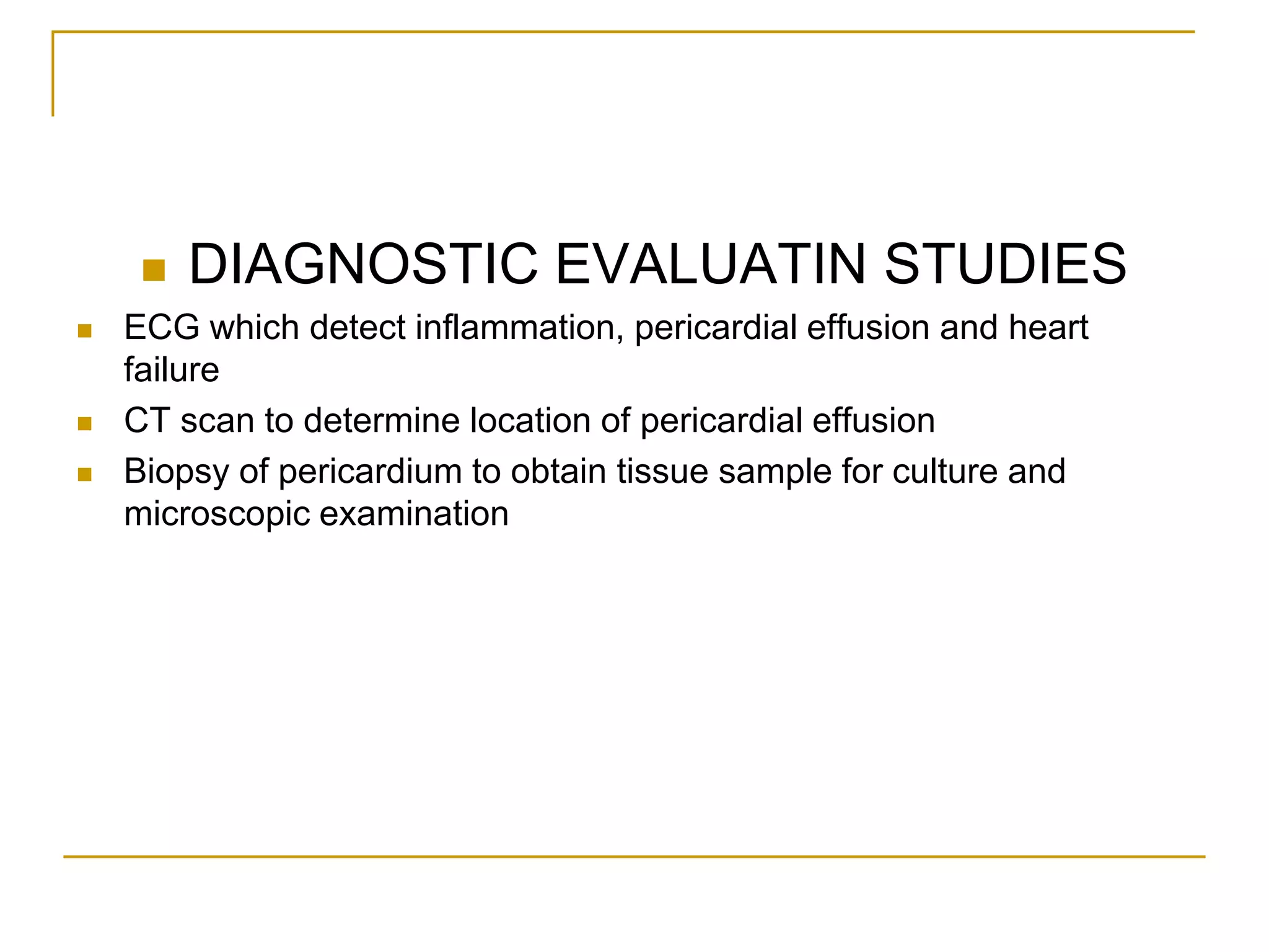 Pericarditis | PPTX