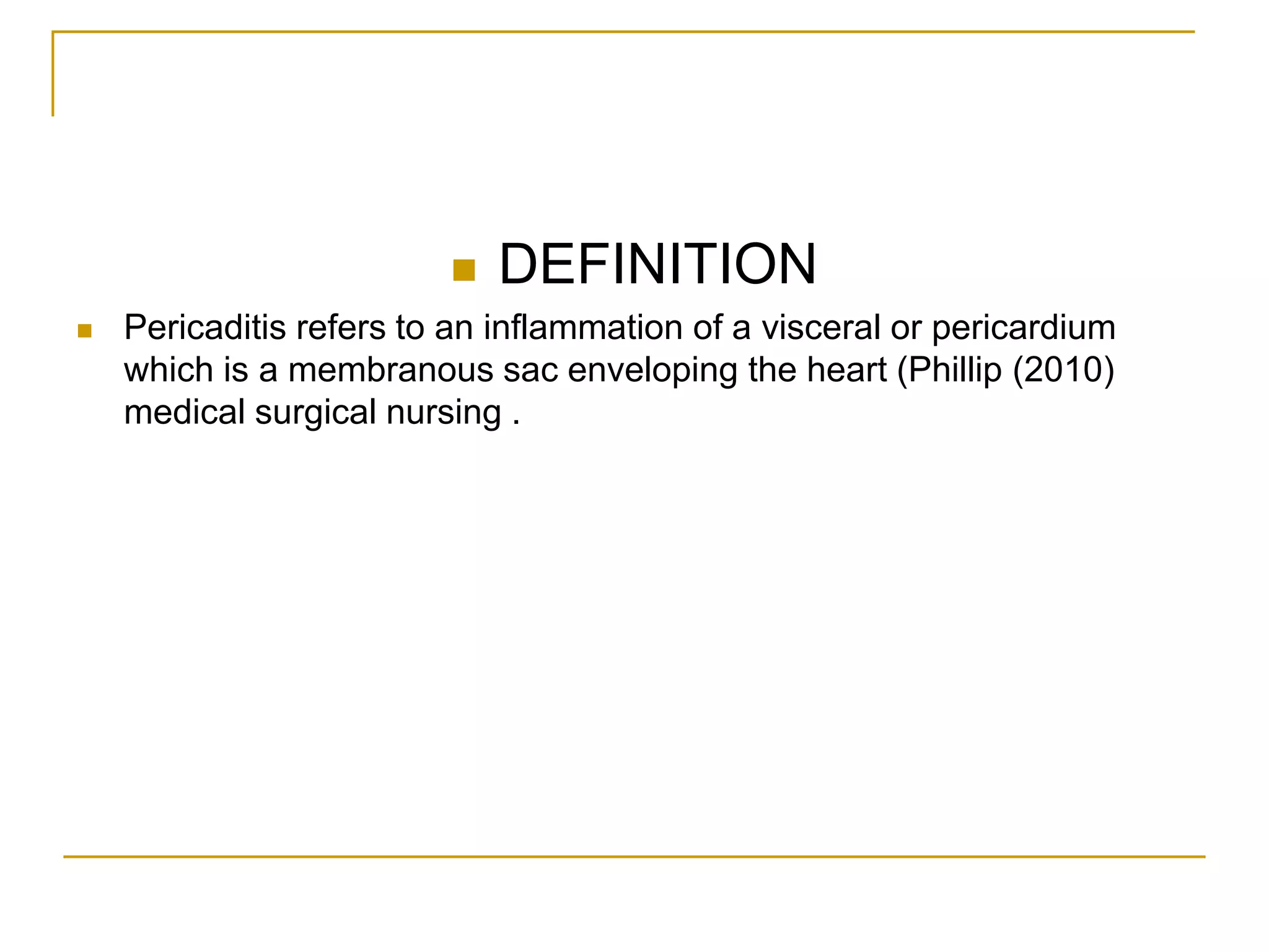 Pericarditis | PPTX