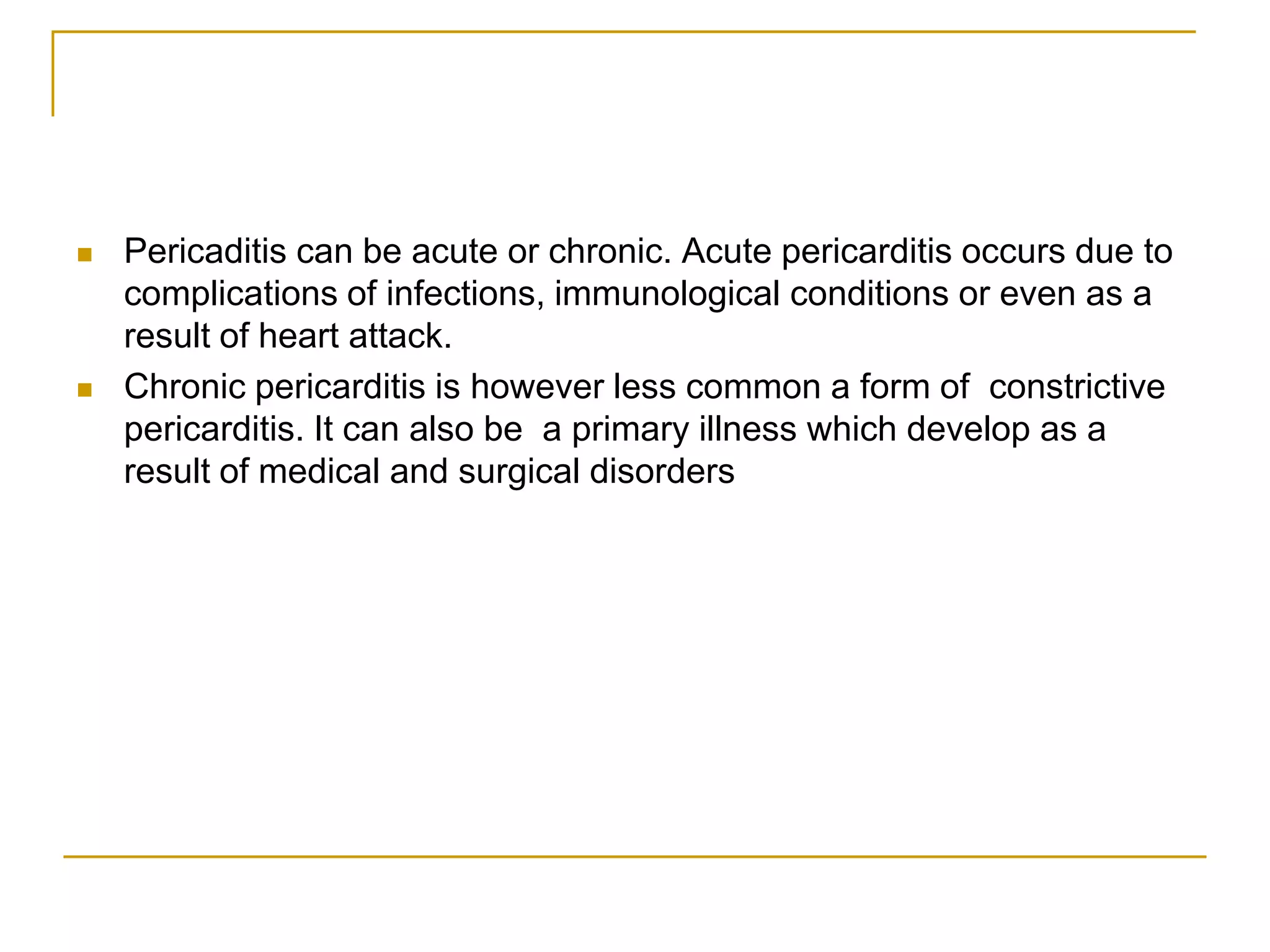 Pericarditis | PPTX
