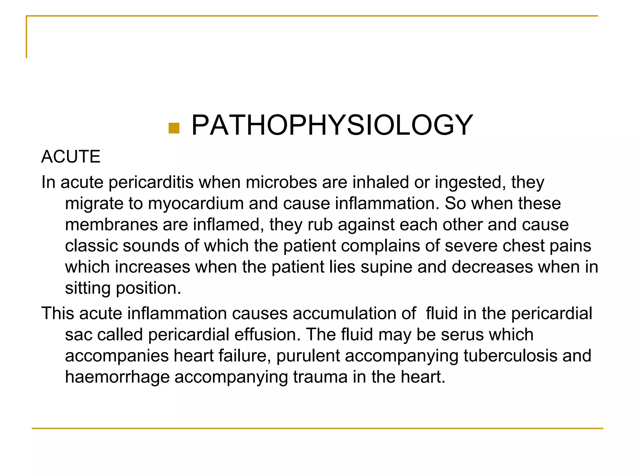 Pericarditis | PPTX