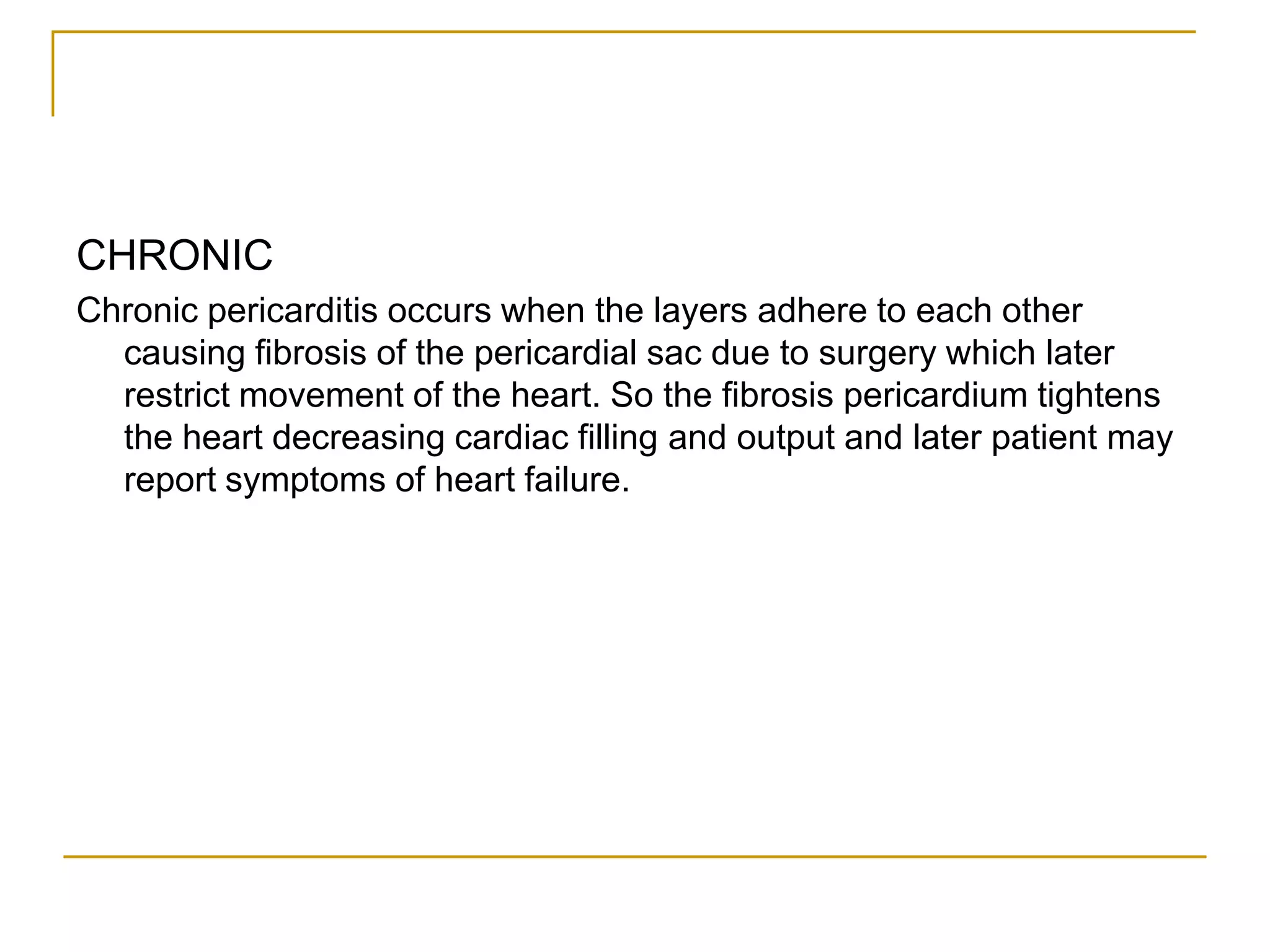 Pericarditis | PPTX