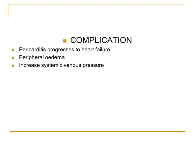 Pericarditis | PPTX