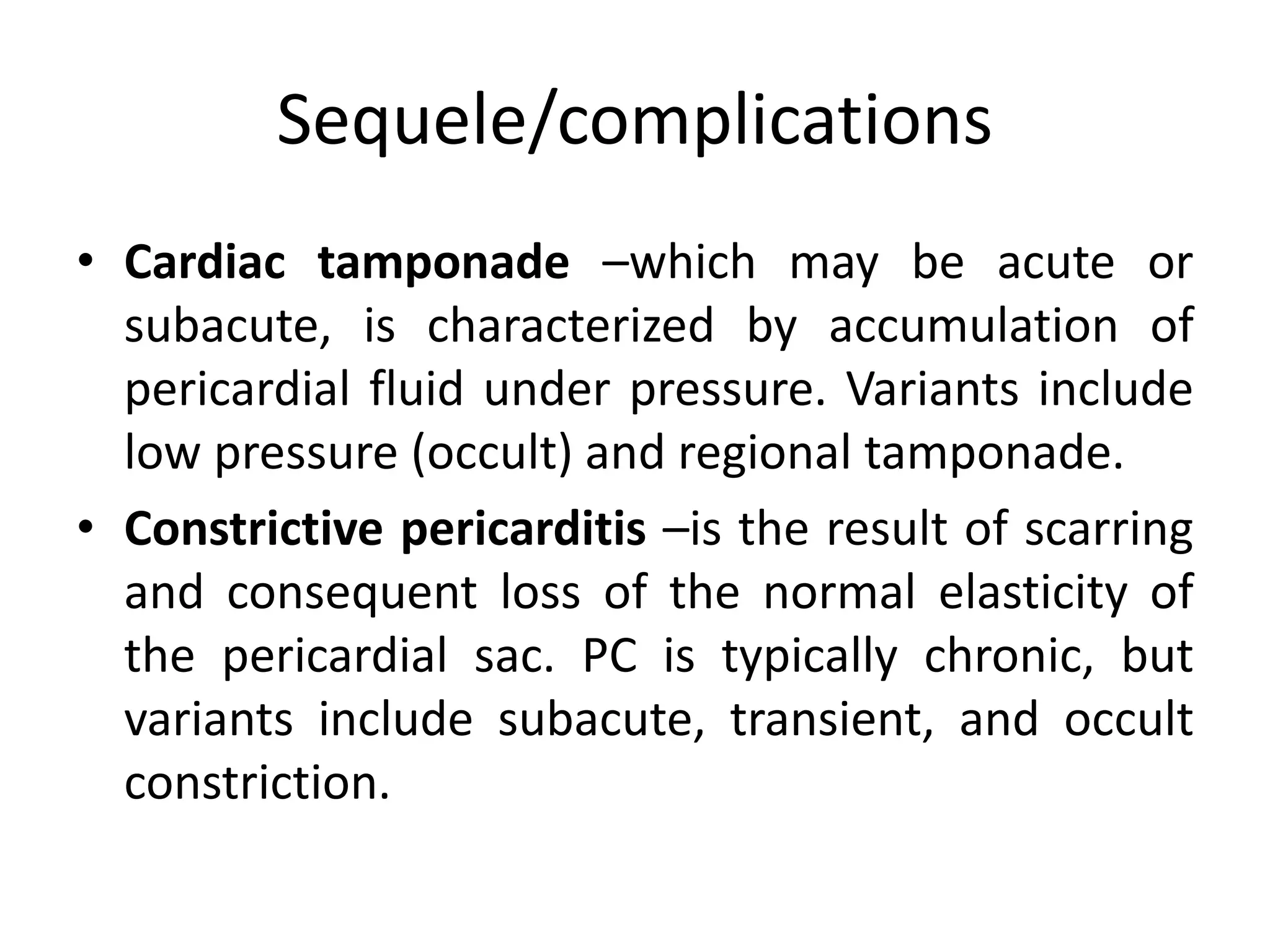 Pericarditis | PPTX