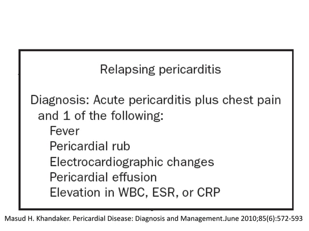 Pericarditis | PPTX | Heart and Cardiovascular Diseases | Diseases and ...