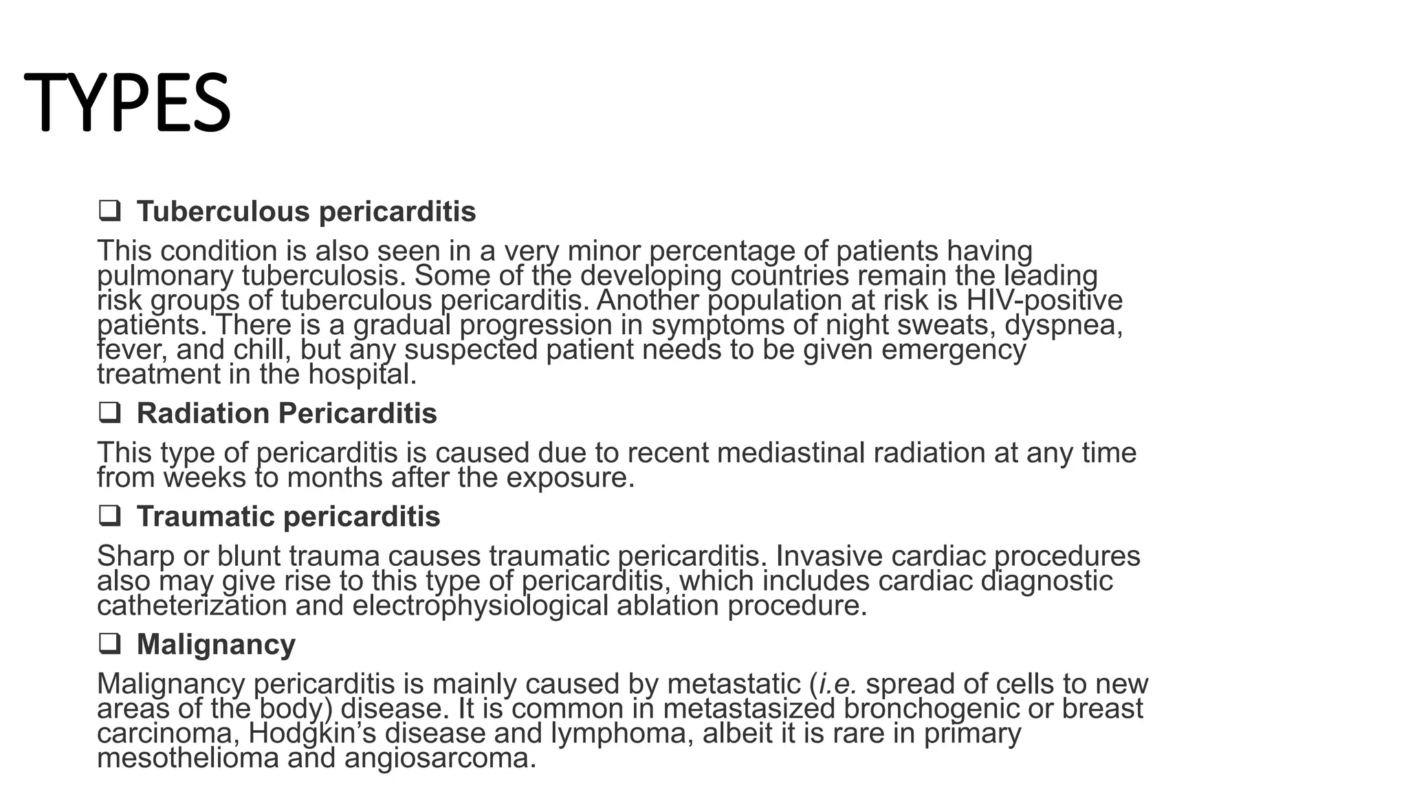 Pericarditis | PPTX