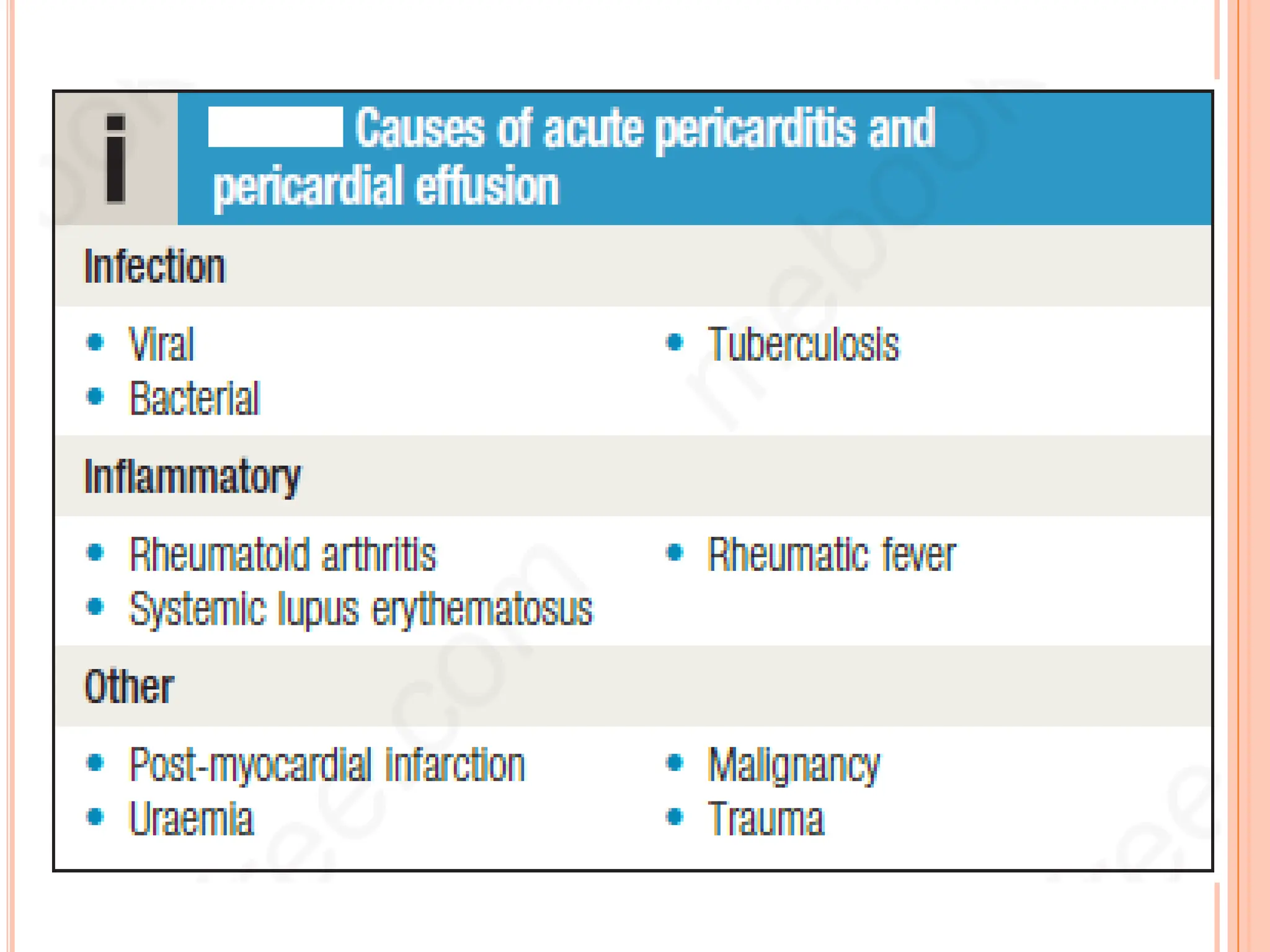 PericarditiS The chest X-ray may show an increase in the size of the ...