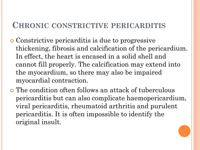 PericarditiS The chest X-ray may show an increase in the size of the ...