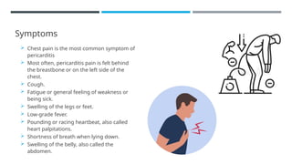 Identify the symptoms and clinical manifestations of Pericarditis | PPTX