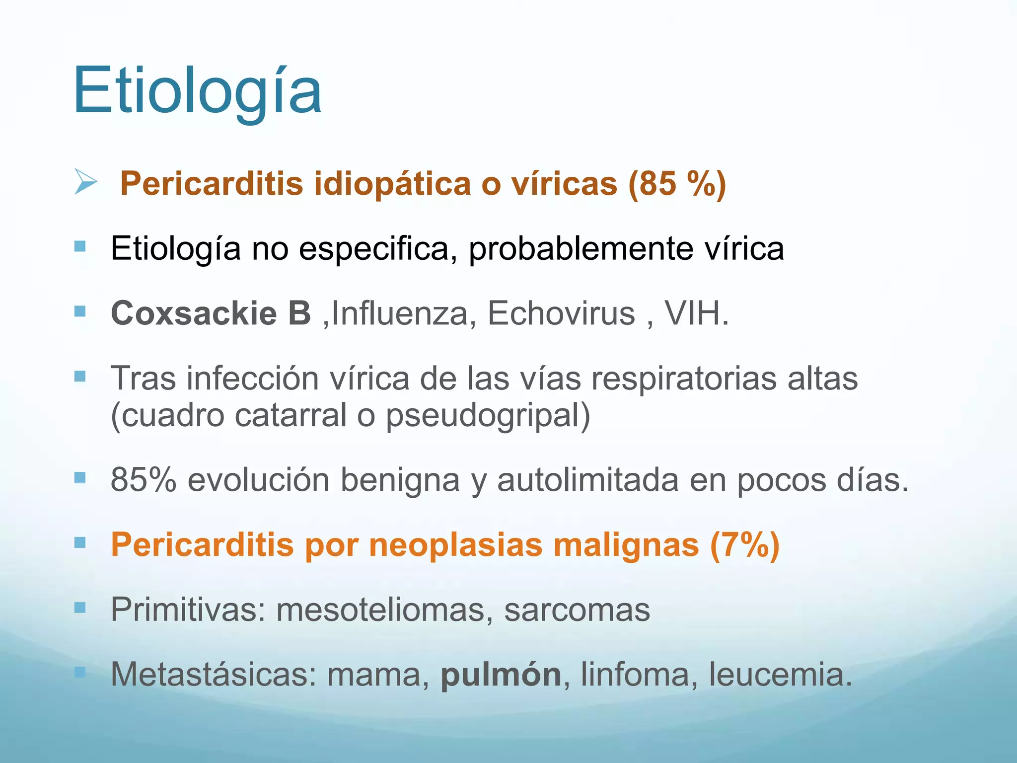 Pericarditis aguda | PPTX