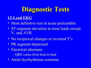 Pericarditis, Pericardial Effusion, & Cardiac Tamponade - BMH/Tele | PPT