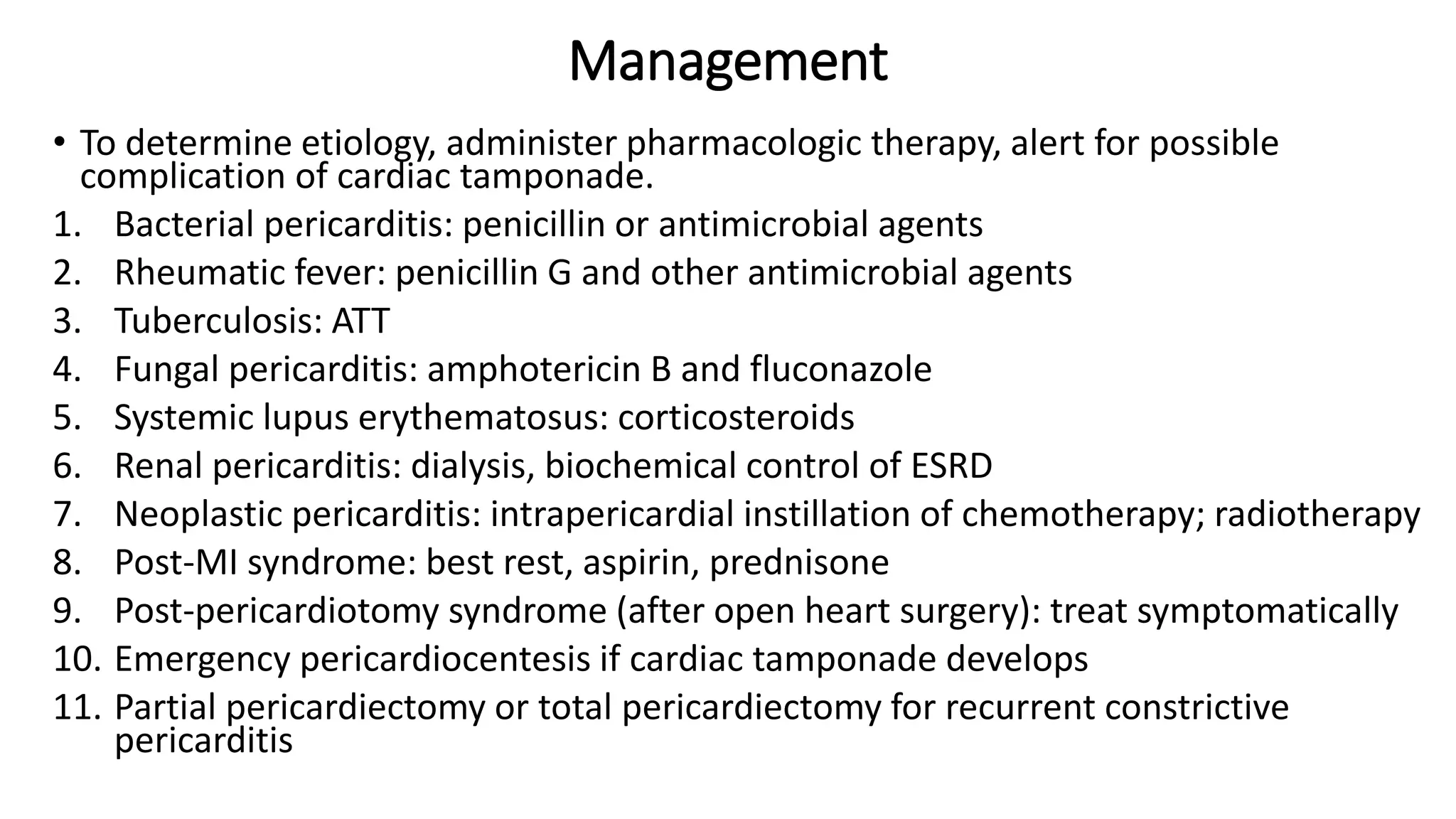 Pericarditis for student | PDF