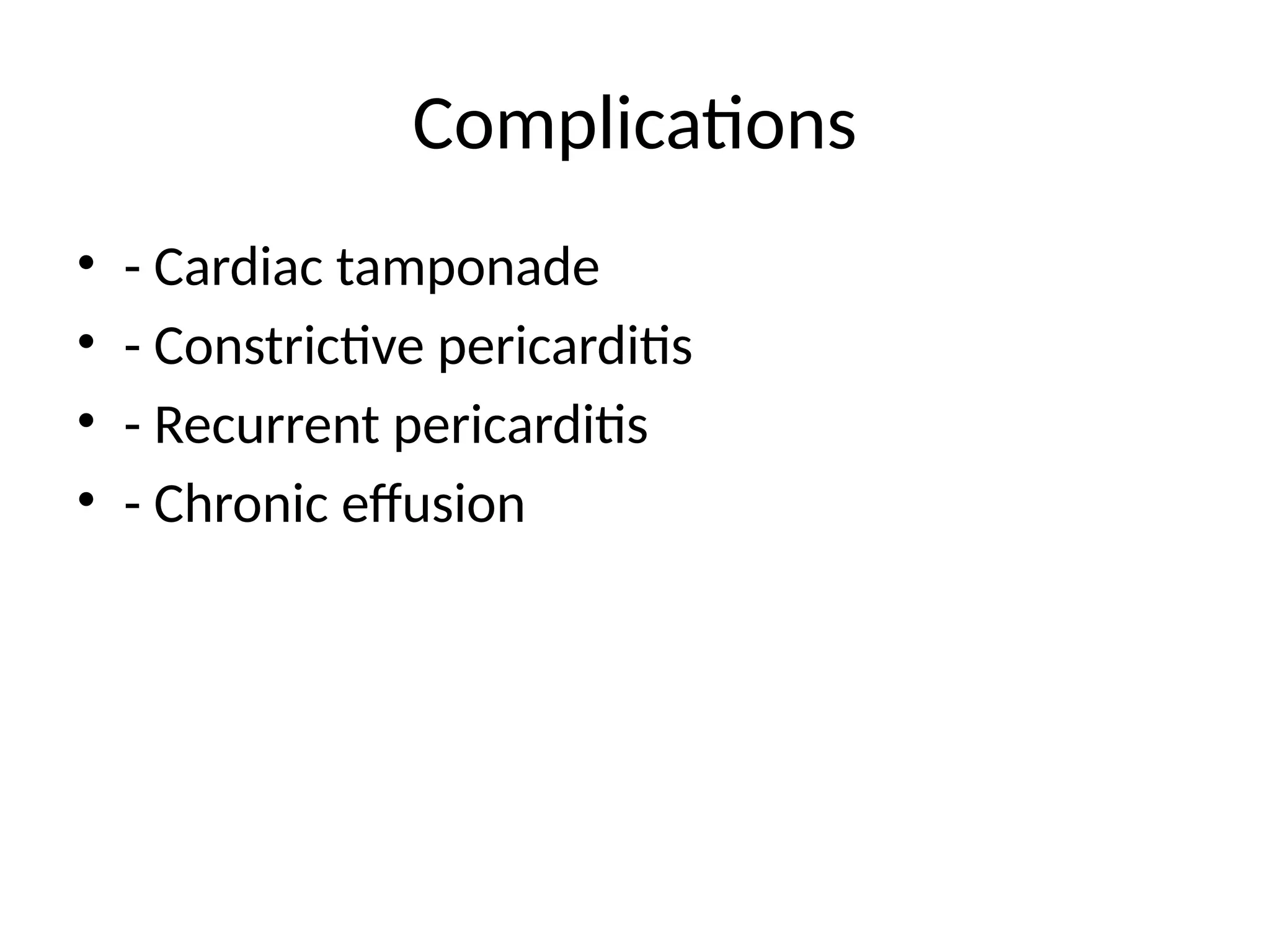 Pericarditis_Presentation.pptx causes clinical features investigations ...