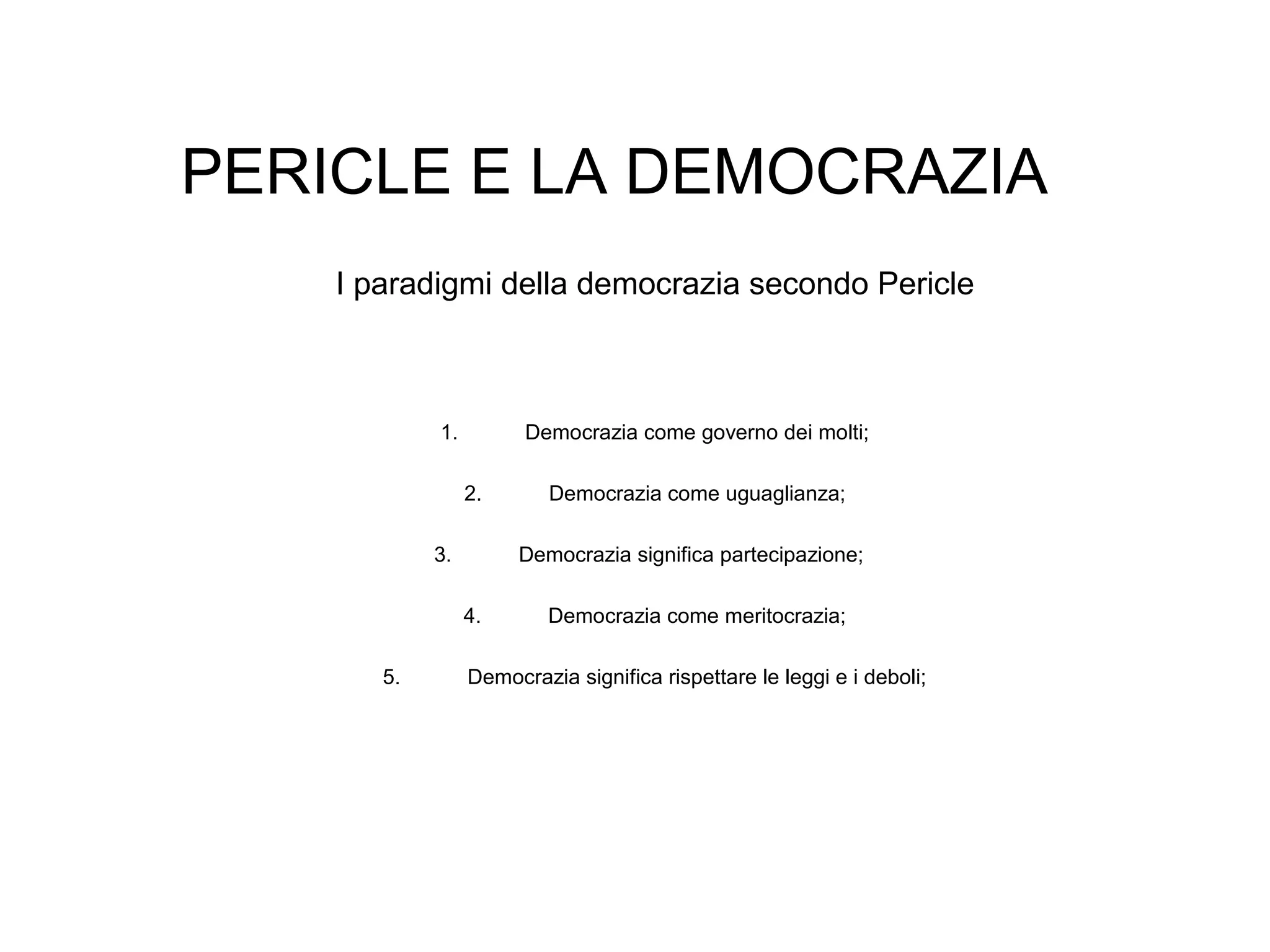 Pericle e la democrazia | PPT