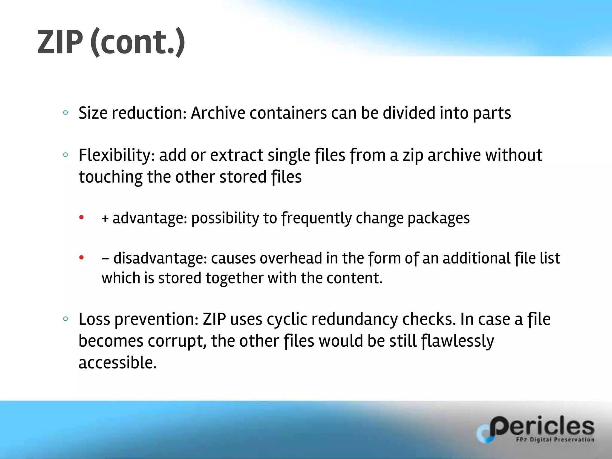 PERICLES Information Packaging Techniques | PPTX