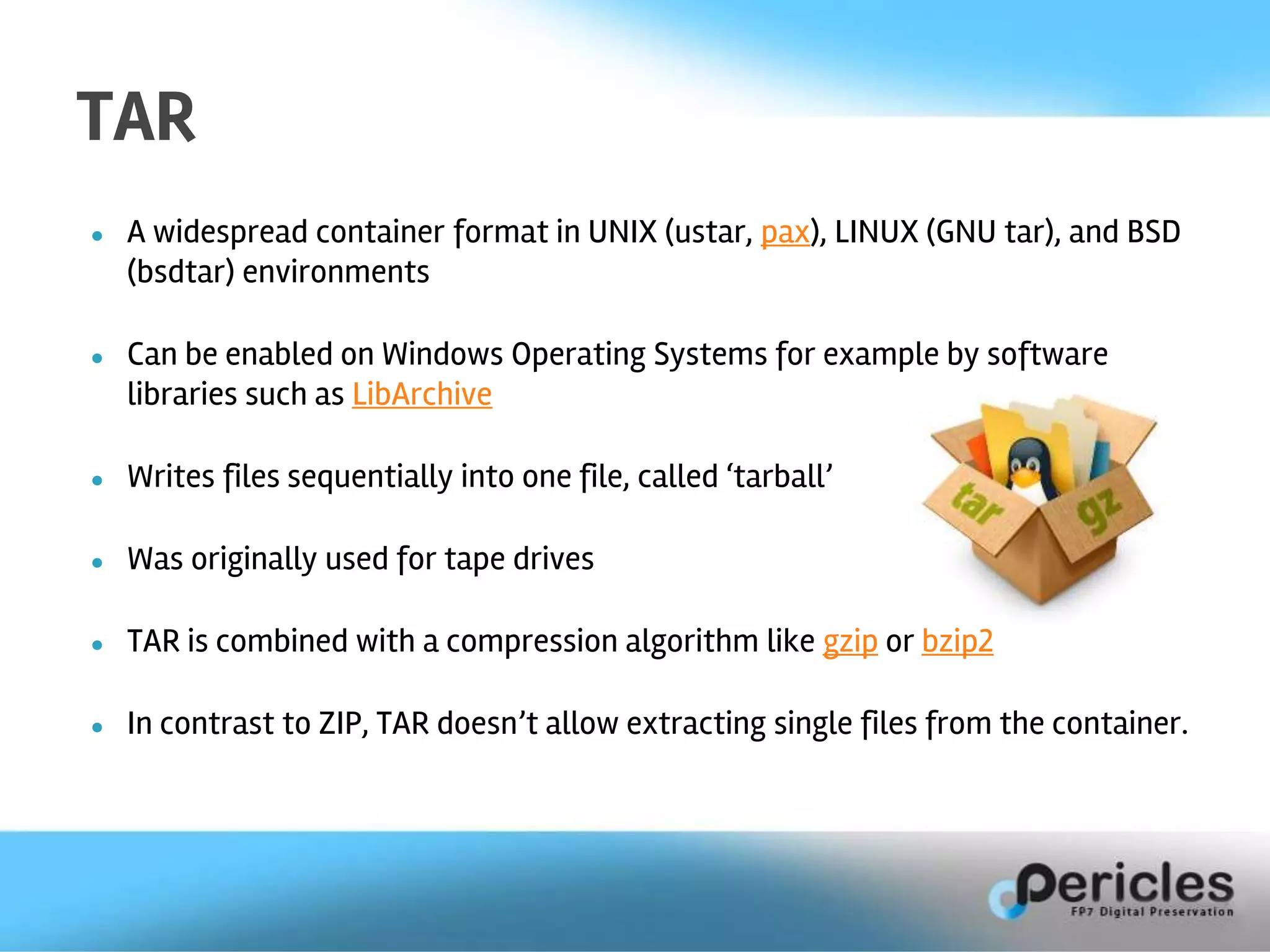 PERICLES Information Packaging Techniques | PPTX