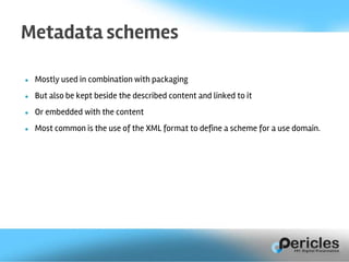 PERICLES Information Packaging Techniques | PPTX