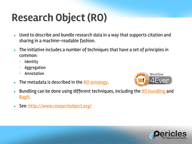 PERICLES Information Packaging Techniques | PPTX