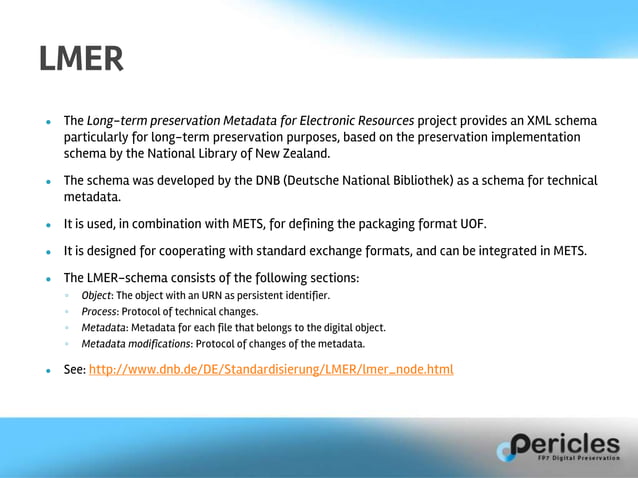 PERICLES Information Packaging Techniques | PPTX