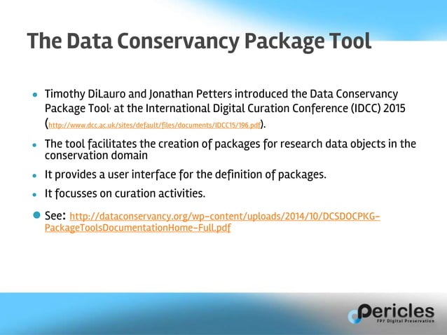 PERICLES Information Packaging Techniques | PPTX