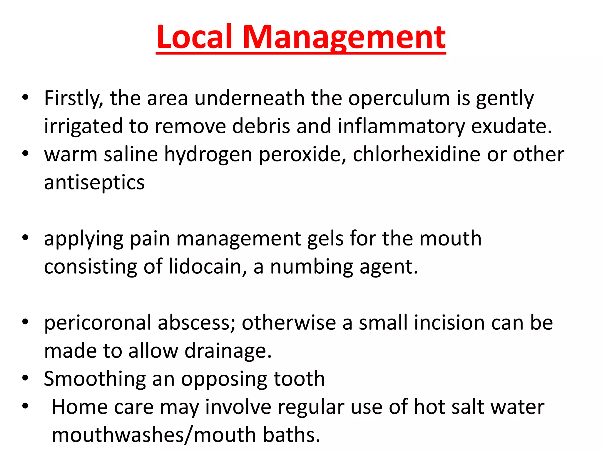 Pericoronitis | PPTX