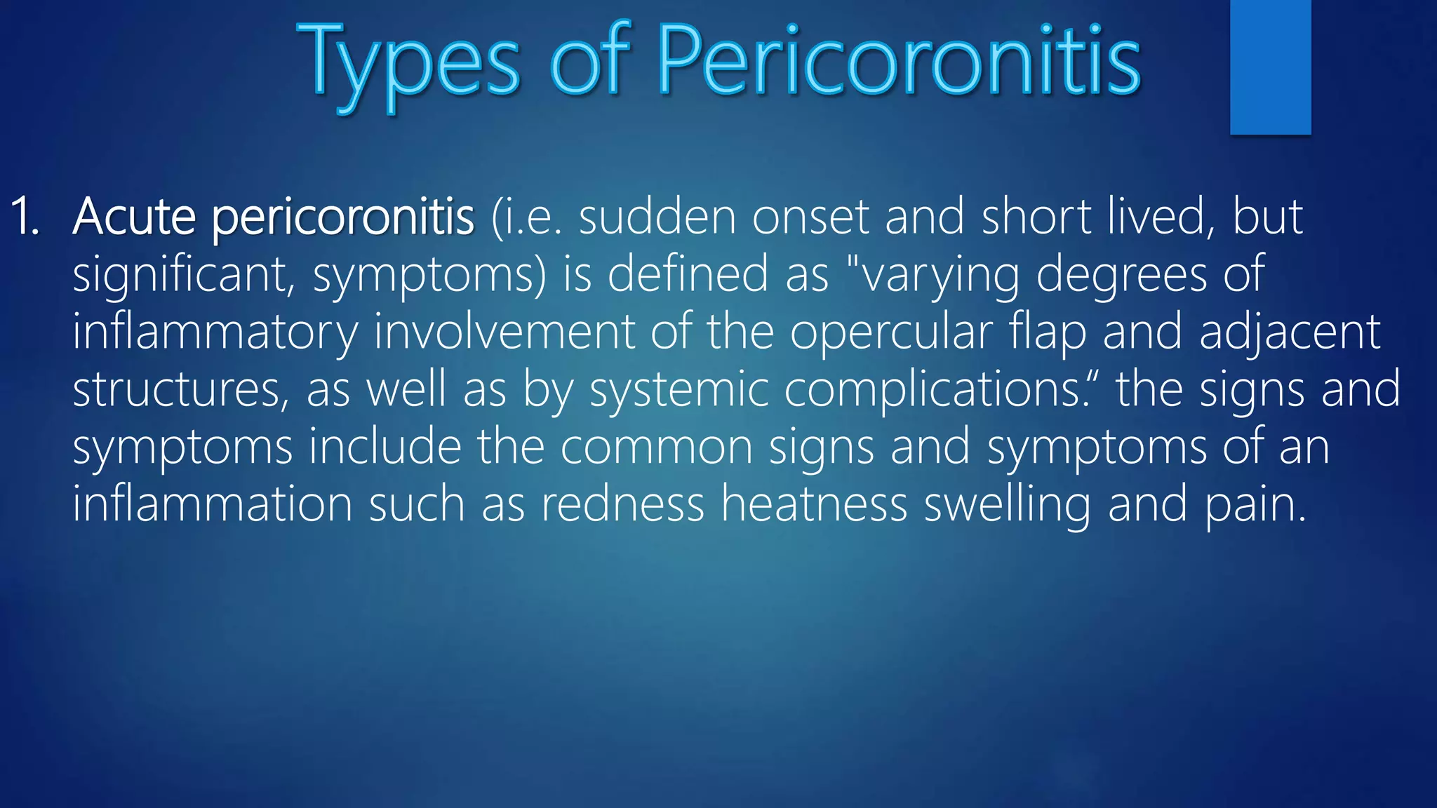 Pericoronitis | PPTX