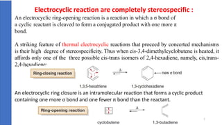 Pericyclic reaction - Classification, stereochemistry | PPT