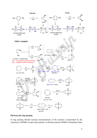 Pericyclic reaction lecture 1 | PDF