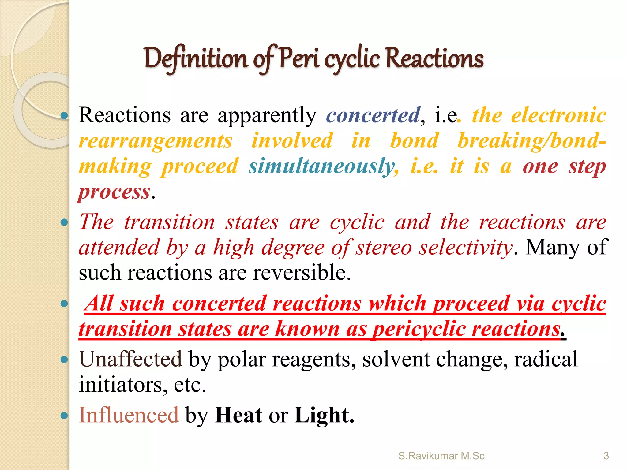 Pericyclic reactions | PPTX