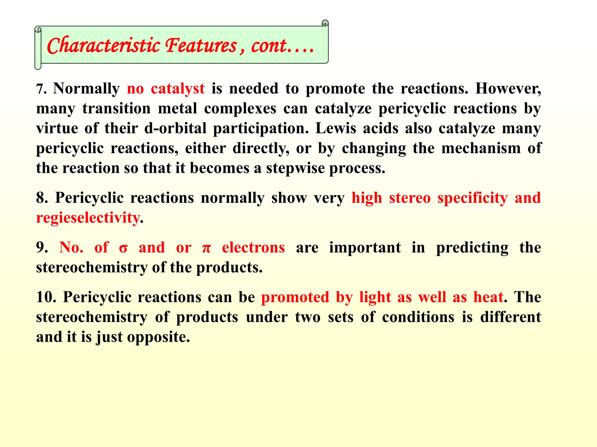 Pericyclic reactions for Undergraduate Courses | PPT