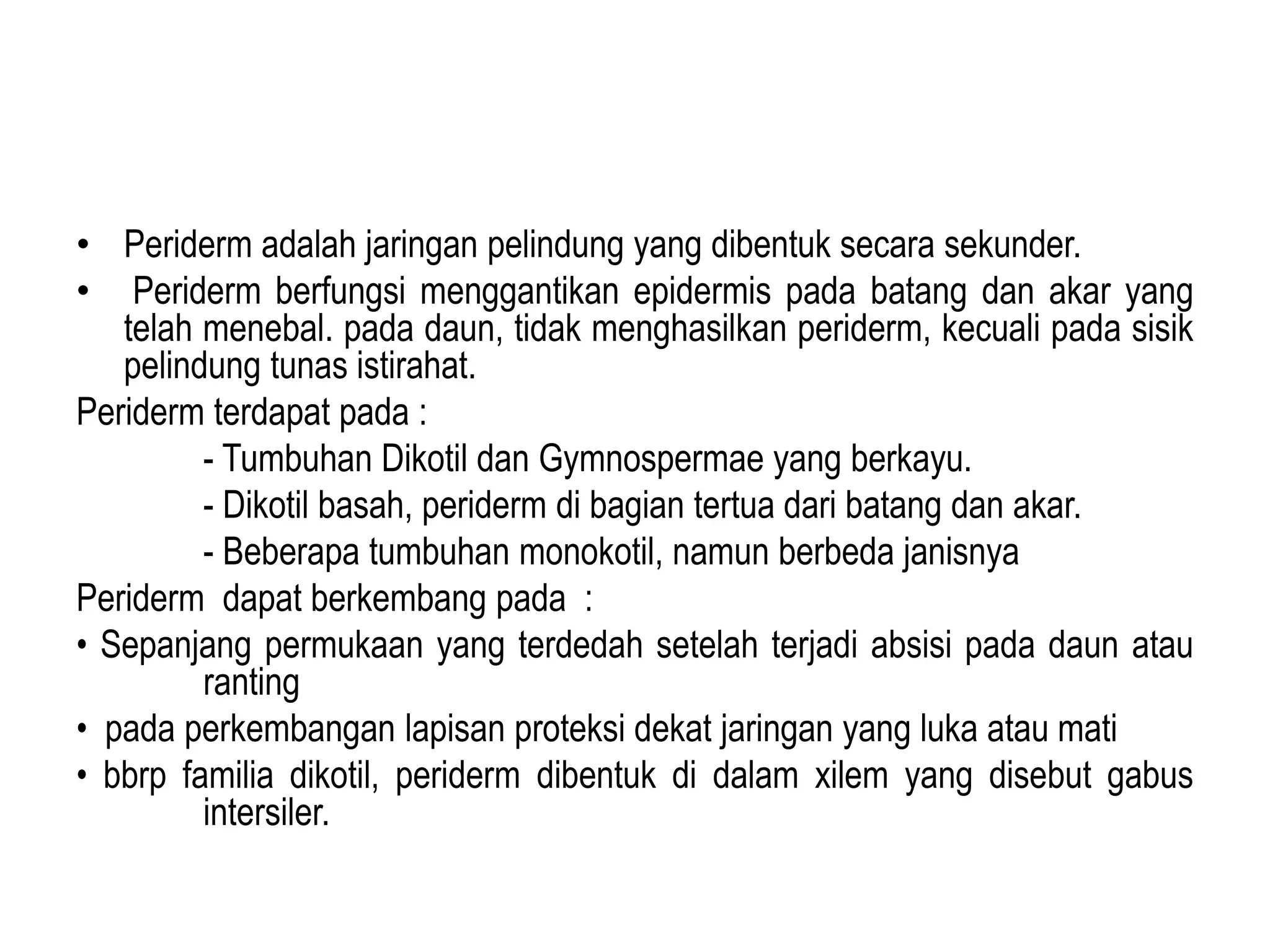 power point materi jaringan periderm pada tumbuhan | PPTX