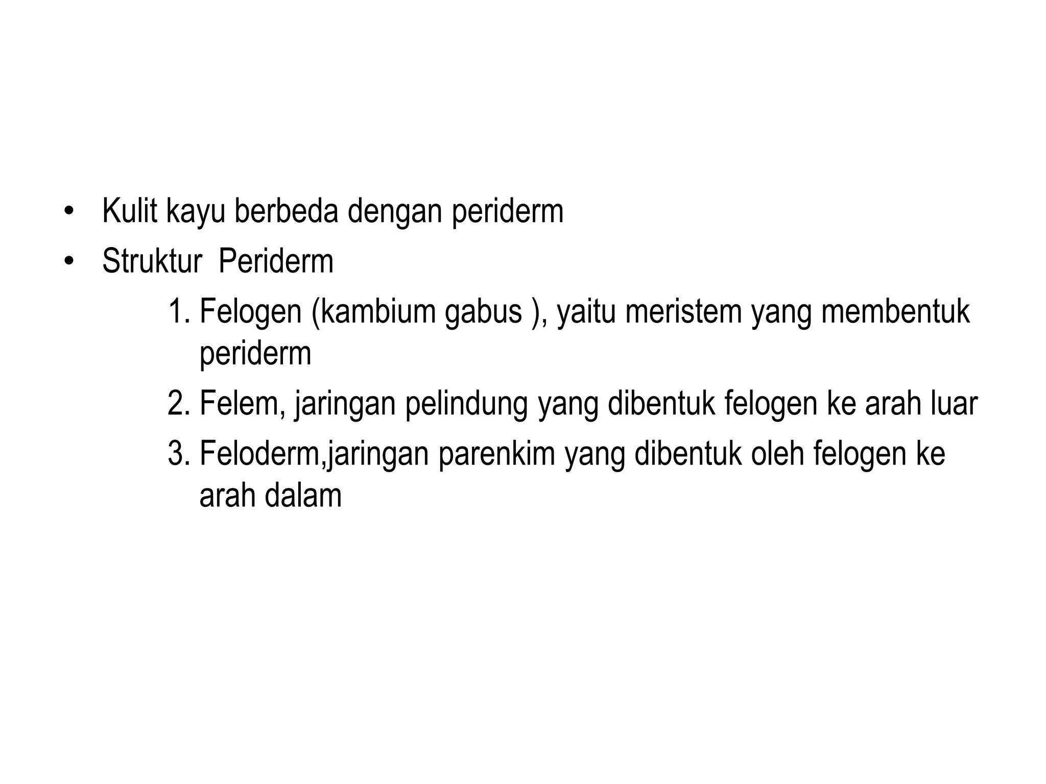 power point materi jaringan periderm pada tumbuhan | PPTX