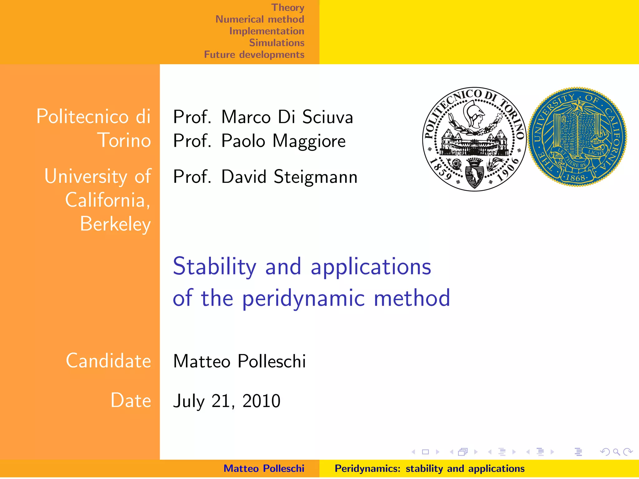 Mixed explicit-implicit peridynamic model | PDF