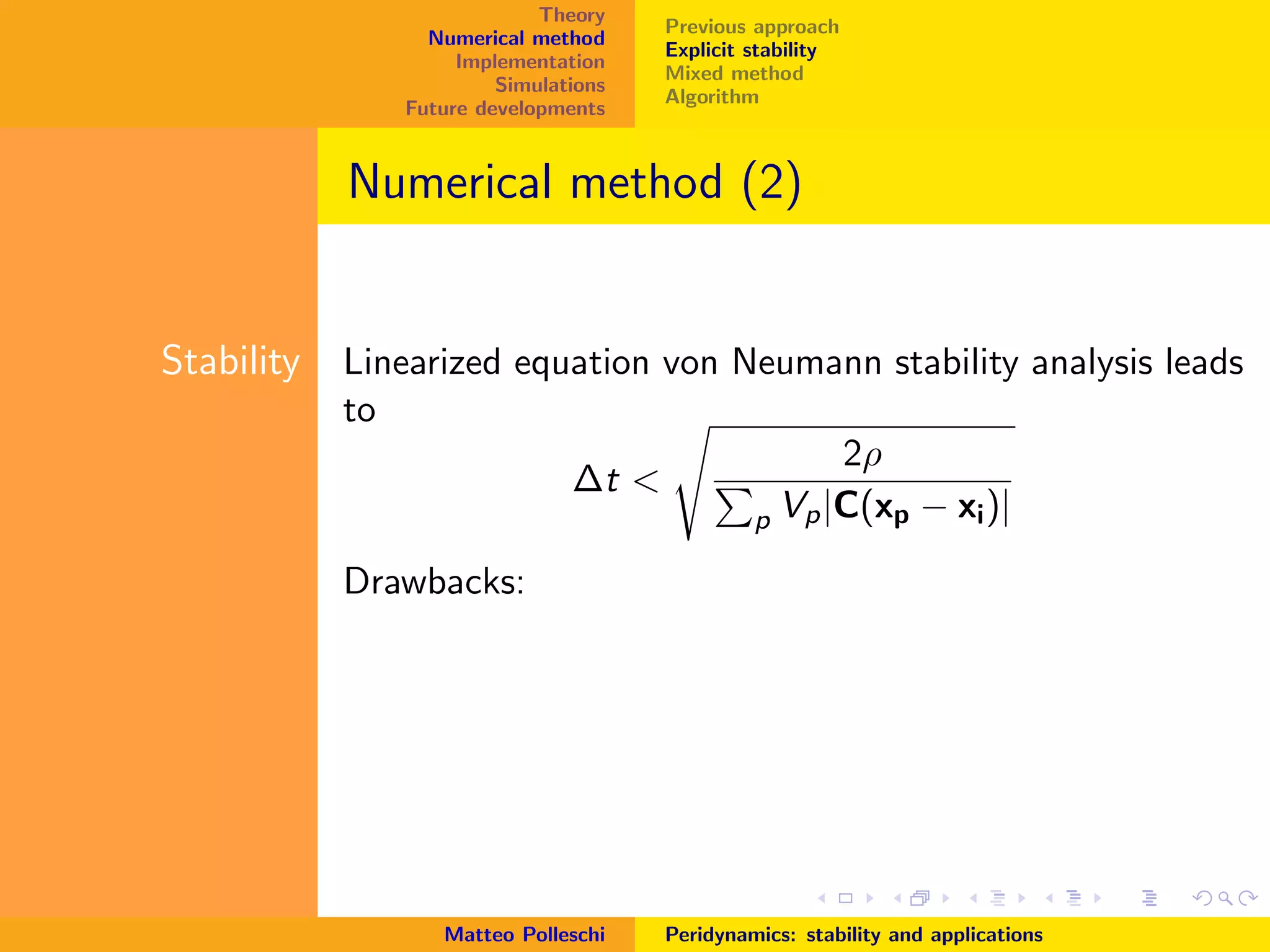 Mixed explicit-implicit peridynamic model | PDF