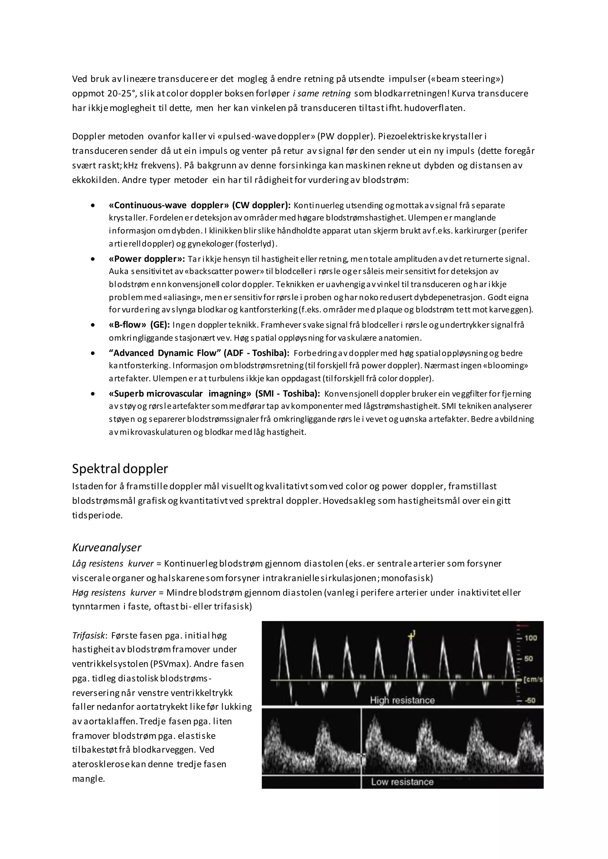 Perifer arteriell doppler ultralyd - teknikk og funn | PDF