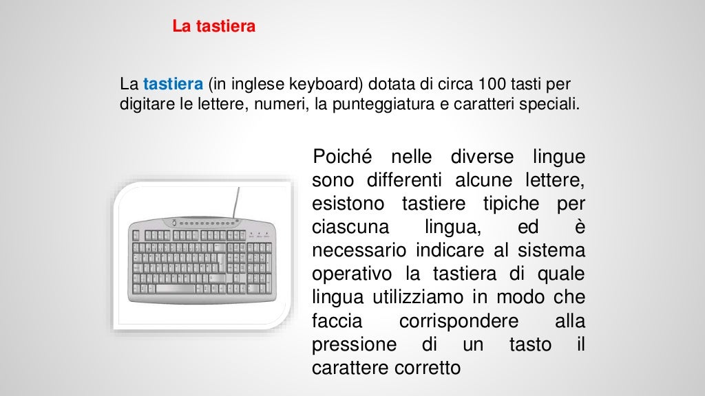 Periferiche di Input e di Output Periferiche di Input e di Output