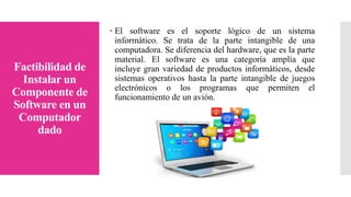 Perifericos de entrada, salida y Los componentes de software | PPTX