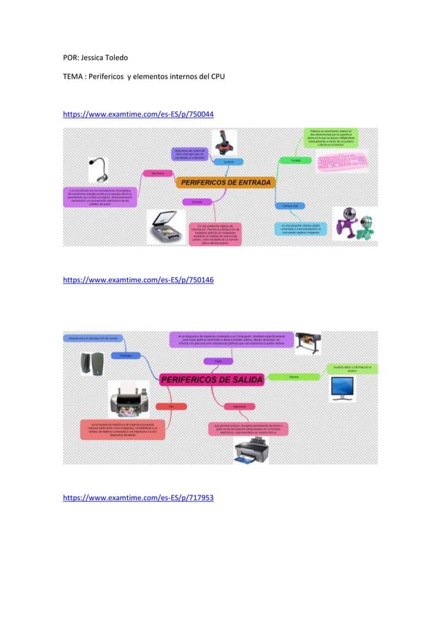Perifericos y elementos internos del cpu | DOCX