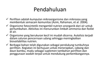 Perifiton booster dan udang | PPTX